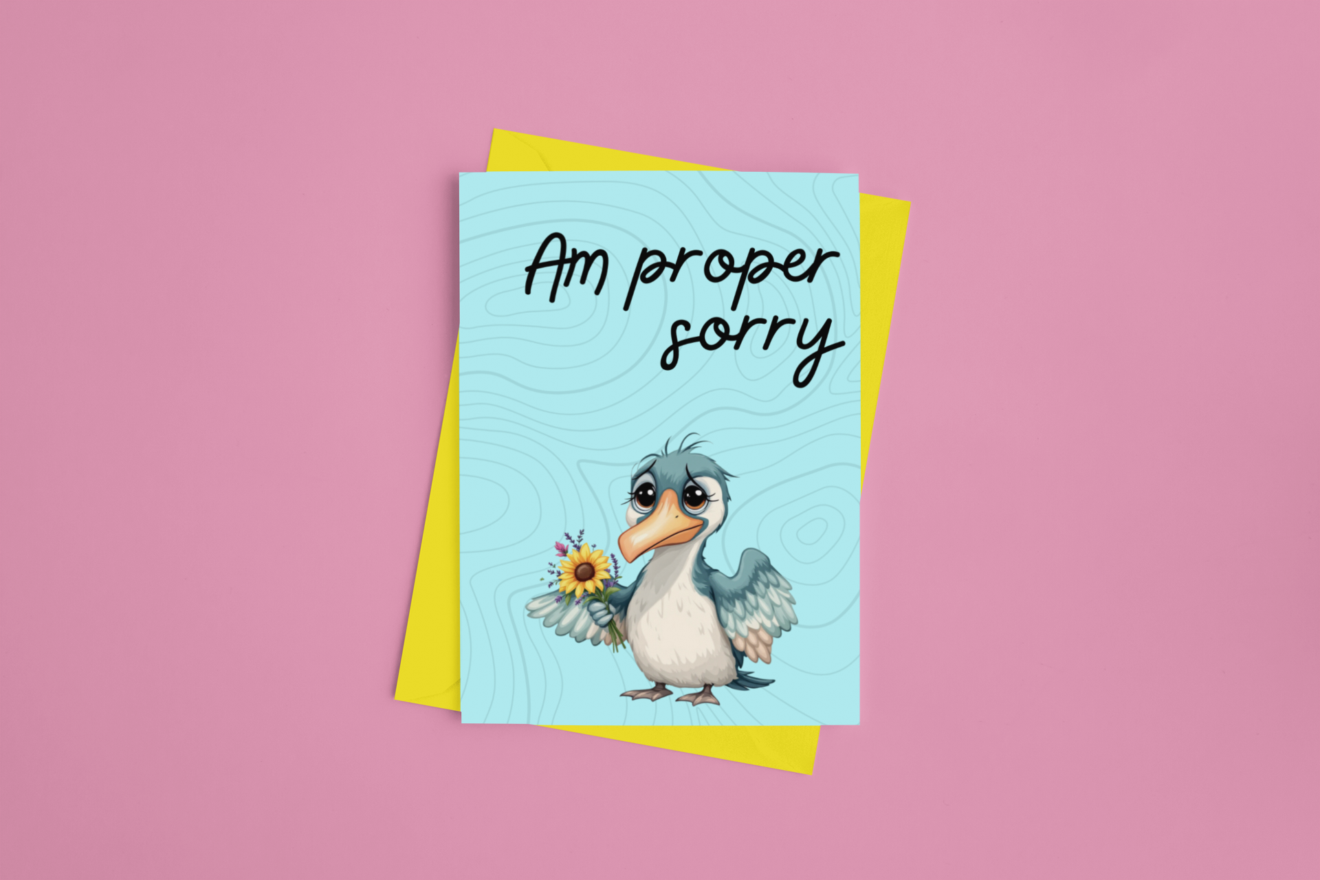 Am Proper Sorry Card | Funny Scouse Cards – The Scouse Bird Shop