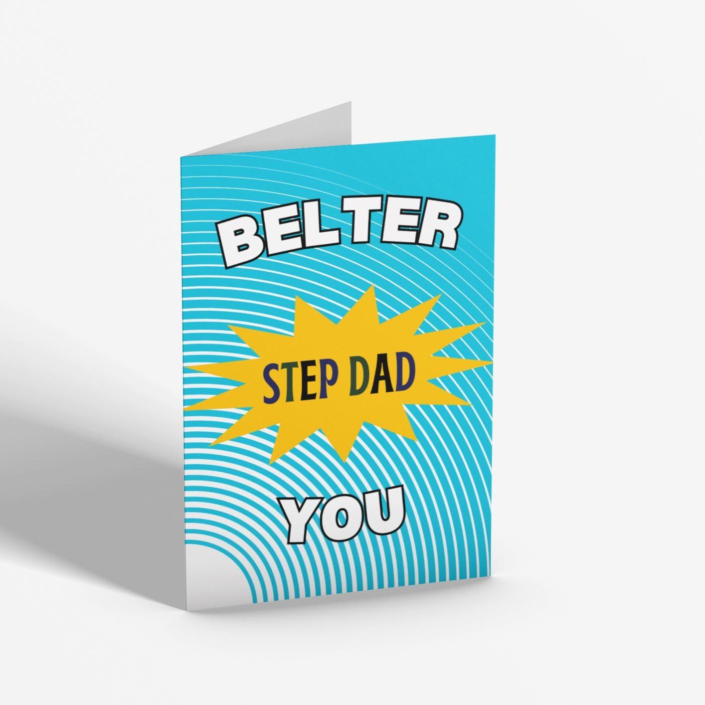 Belter Step Dad Card | Funny Scouse Cards – The Scouse Bird Shop