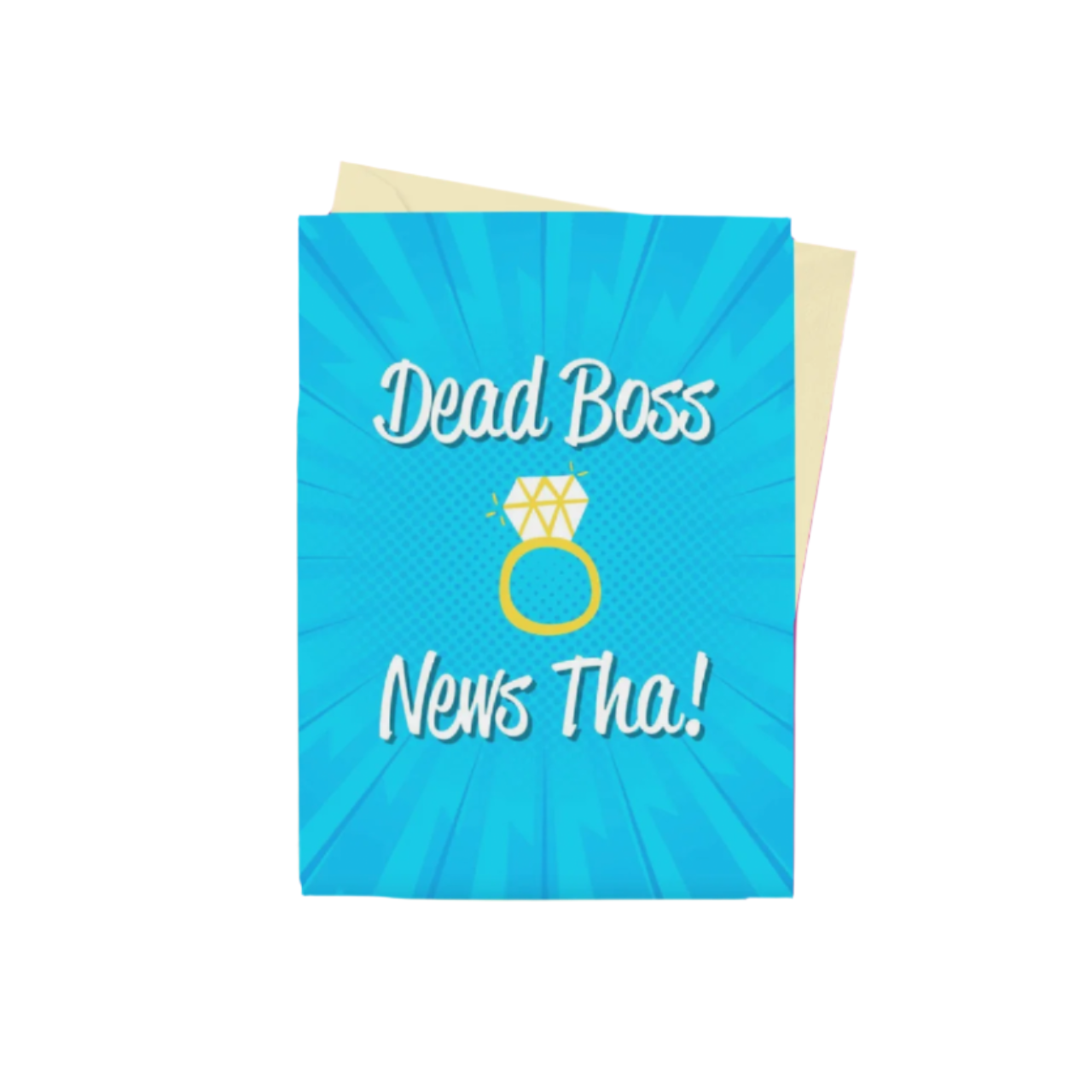 Dead Boss News Tha Card | Funny Scouse Cards – The Scouse Bird Shop