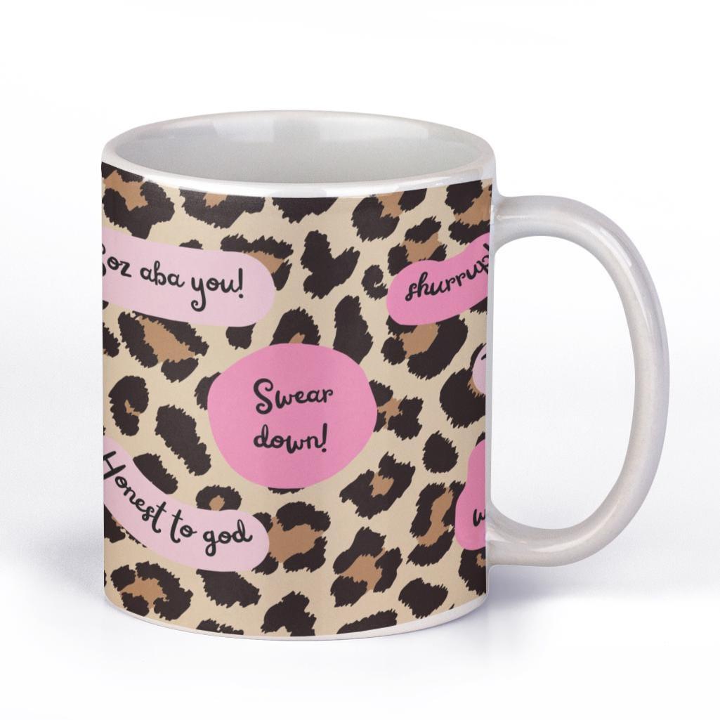 Scouse Bird Sayings Leopard Print Mug | Funny & Unique Scouse Mugs ...