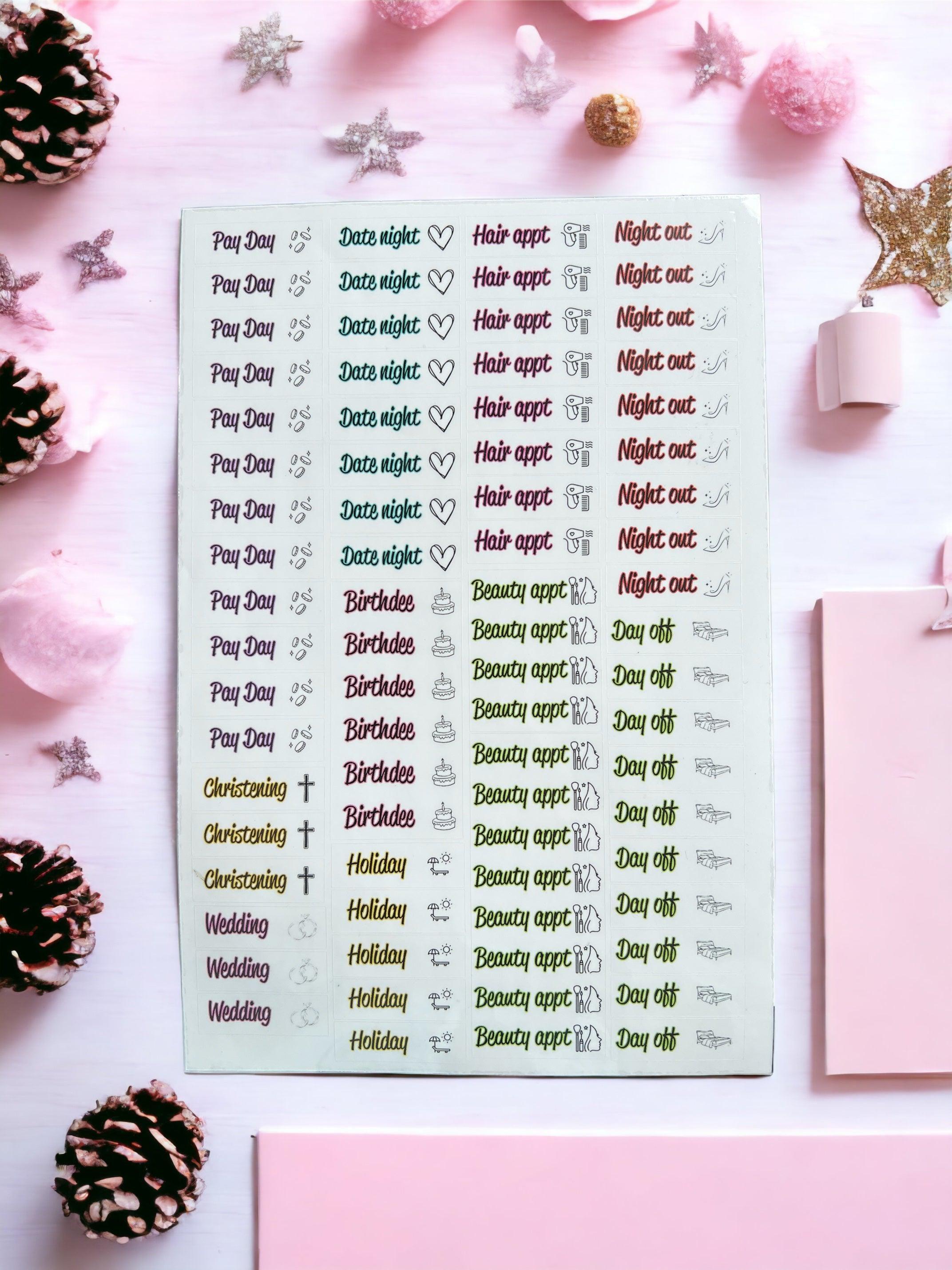 Scouse Bird Diary Sticker Sheet – Plan Your Life Like a Queen! 💖📅 – The ...